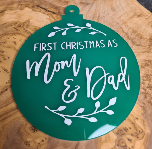 Bauble tags 100mm or 80mm (packs of 10) | Nancy Loves | Acrylic Baubles ...