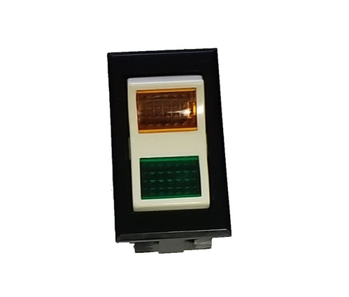 Momentary Lighted Rocker Switch, 6 Tabs, Mom-Off, 24 Volt | StarPartsWest