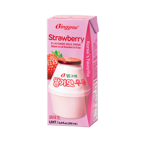 Binggrae Strawberry Milk Drink 200ml*6/EXP:25/01/2026 | WeCart
