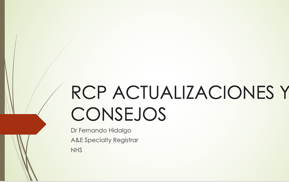 RCP Avanzada. Actualización y Consejos