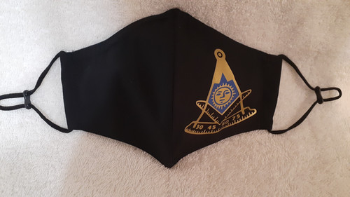 Past Master Mason logo emblem face mask | prise-creations