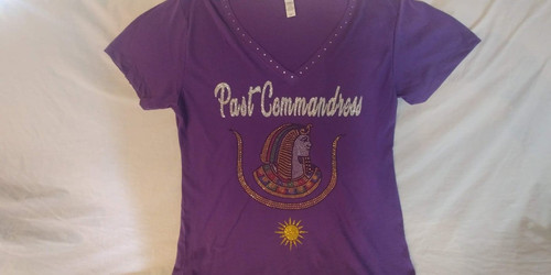 Past Commandress Daughters DOI Prince Hall rhinestone logo shirt with ...