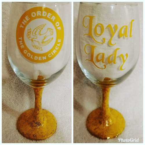 Order Of The Golden Circle logo glassware for the Loyal Lady | prise ...