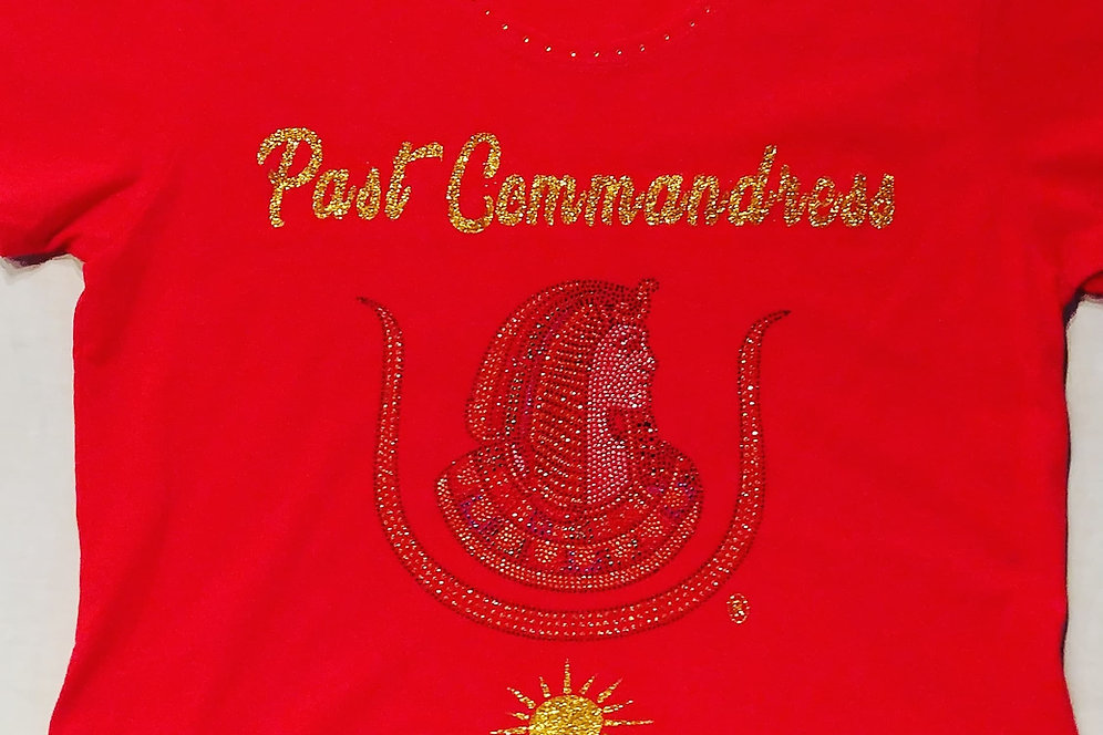 Past Commandress Daughters DOI Prince Hall rhinestone logo shirt with ...