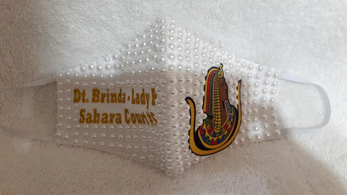 DOI PHA DAUGHTER OF ISIS FULL COLOR LOGO EMBLEM PEARLS FACE MASK ...