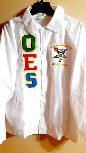 OES Order of The Eastern Star with gavel embroidered logo nylon line ...