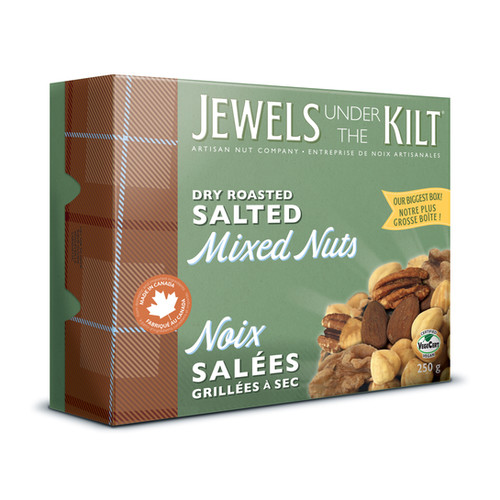 250g Box - Roasted Mixed Nuts, Salted | Jewels Under The Kil