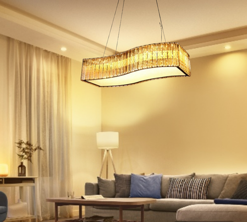 Curve Crystal Chandiler (600mmX400mm) | SWF LIGHTING