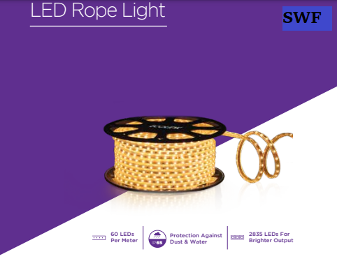 LED ROPE LIGHT 120LED/M -IP65(50Mtr Roll) | SWF LIGHTING