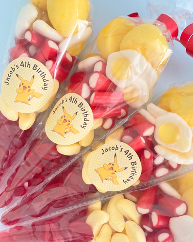 Yellow and Red Pokemon Sweet Cones | Isabel's SweetTreats