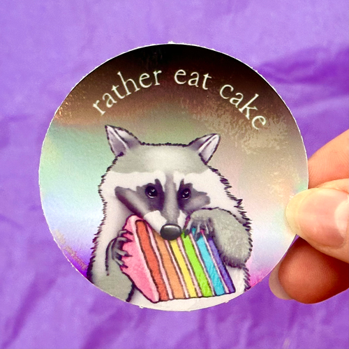 Rather Eat Cake Sticker | Nakia Pickering