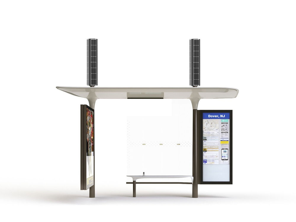 Smart Solar Powered Bus Stop & Shelter Station