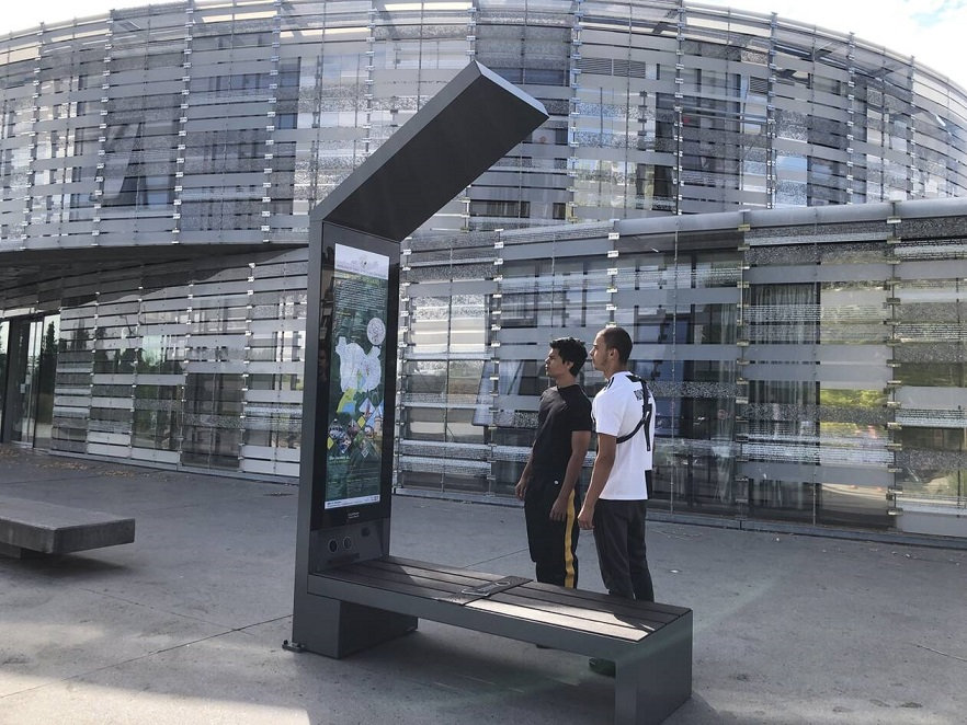 Where to buy and how much cost smart solar powered bench?