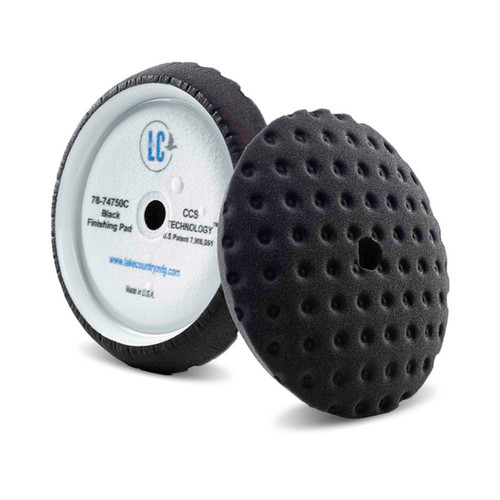 Lake Country CCS Curved Edge Rotary Pad - Black | Schemenauer Car Care