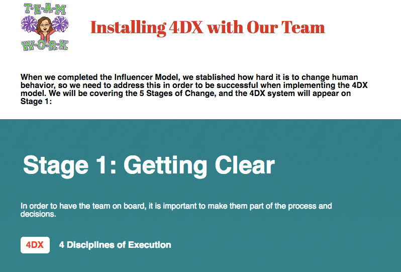 How to Implement the 4DX