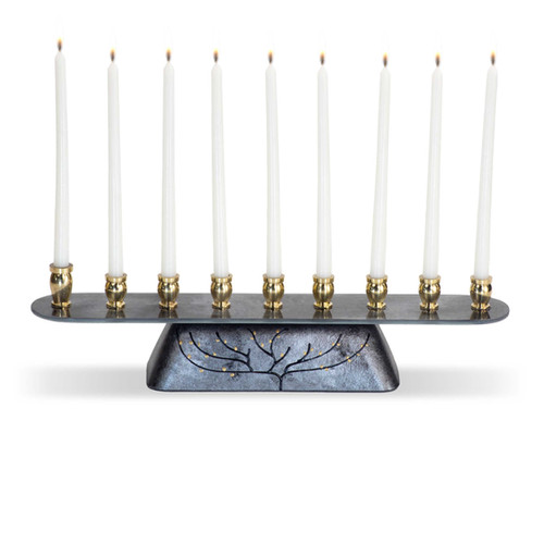 Tabernacle Menorah - In Modern Shades of Silver & Gray Colors | Sand ...
