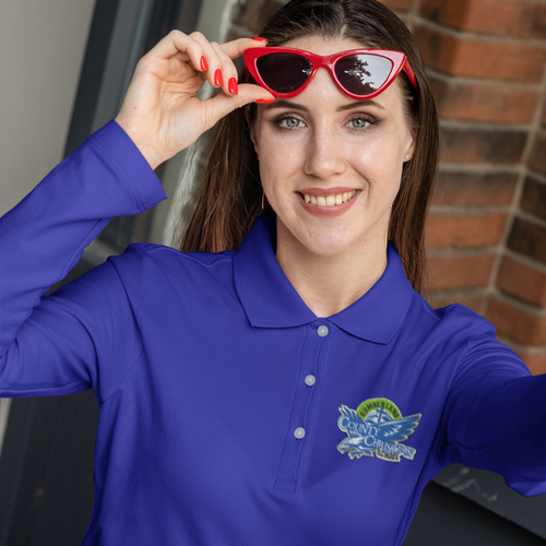 CCCS Embroidered Ladies Long Sleeve Polo (L500LS) | Vet Printz