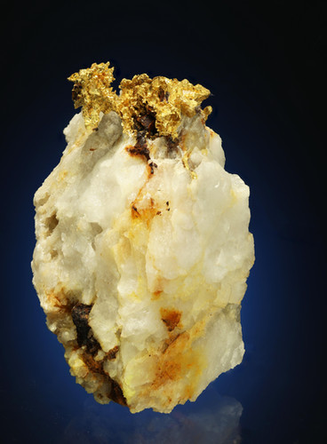 Crystallized Gold on Quartz - Colorado Quartz Mine, Mariposa ...