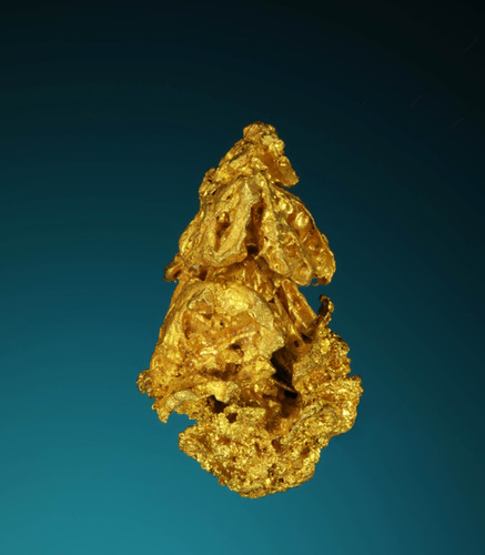 Hoppered Crystallized Gold - El Álamo district, Baja California, México ...