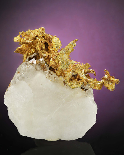 Crystallized Gold Wire on Quartz - Morocco | StellarRite