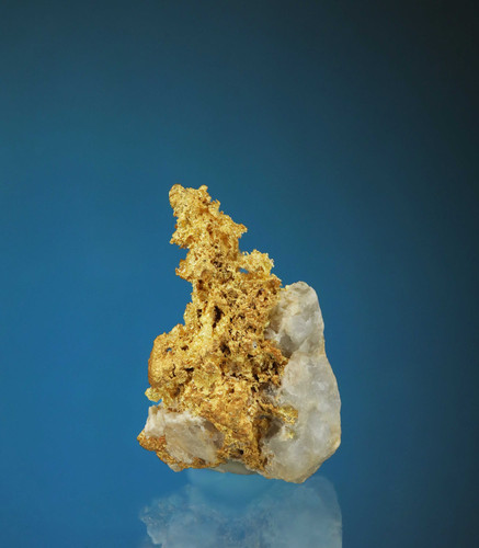 Native Gold Crystals on Quartz - Sonora Mexico | StellarRite