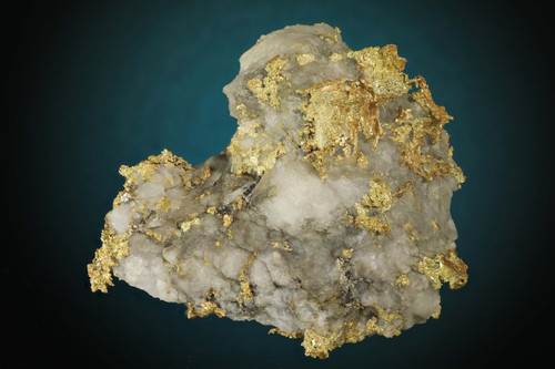 Leaf Gold on Quartz Matrix - Oriental Mine, Alleghany, California ...
