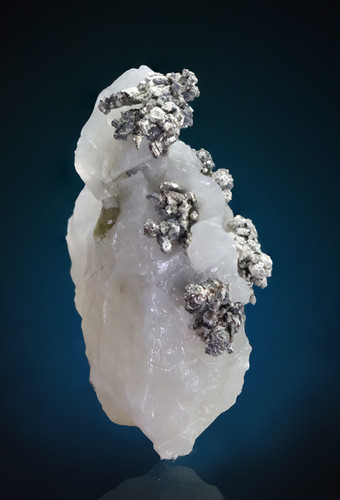 Unusual Rare Crystallized Native Silver on Calcite Matrix | StellarRite