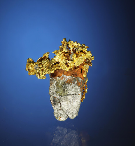 Rare Gold Crystals on Iron Oxide Matrix - Placer County, California ...