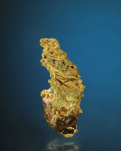 Gold Crystal on Quartz - Colorado Quartz Mine, Mariposa, California ...