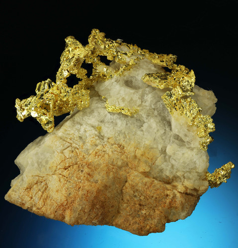 Gold on Quartz Matrix - Eagles Nest Mine, Placer County, California ...