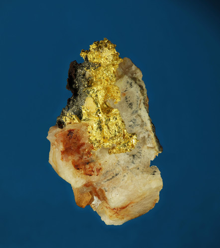 Native Gold on Quartz - Colorado Quartz Mine, Mariposa, California ...