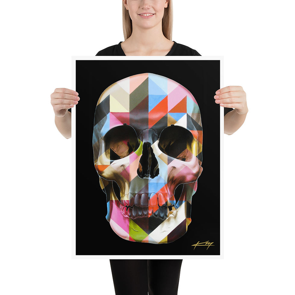 Geo Skull Art Print | Gerrard King Artist