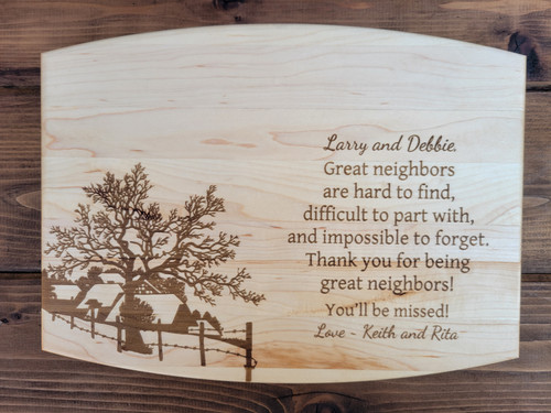 Neighbors Moving Gift, Goodbye Neighbor Gift, Personalized Cutting ...