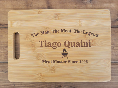 The Man, The Meat, The Legend, BBQ Grill, Custom Cutting Board | CJK ...
