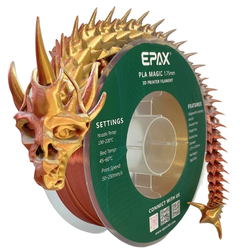 EPAX 3D PLA Filament 1.75mm, Magic Treasure Gold, Silver, Copper ...