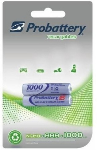 Pila recargable Probattery 1000 ma | Electricidad AD