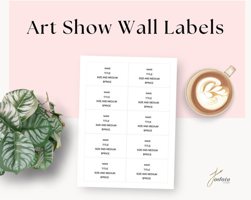 FREE EXHIBITION WALL LABELS | Jodoin Studio
