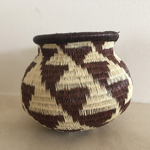 Panama decorative small basket | panamahardwoods