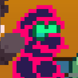 NEON MARIO (Background Character) - Pixelcraftian