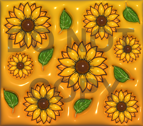 3D PUFF Sunflower | Infinity Designz Co.