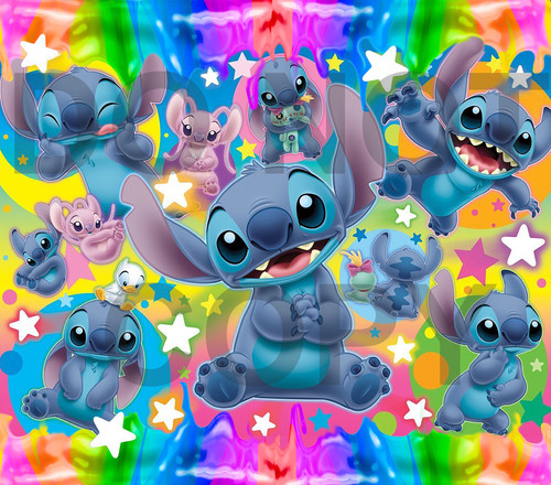 Rainbow Star Stitchy Infinity Designz Co