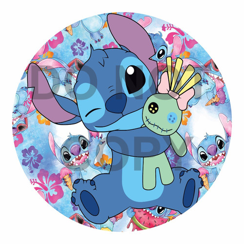 STITCH W_SCRUMP COASTER | Infinity Designz Co.