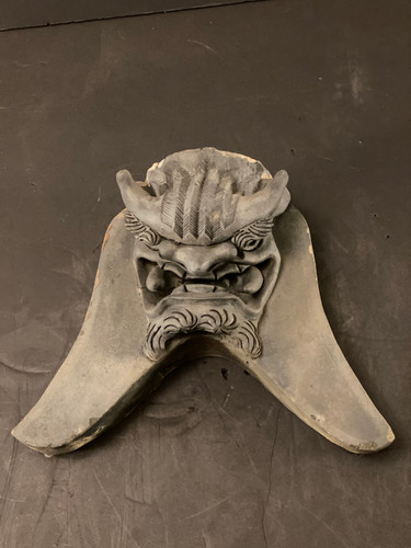 Oni Roof Tile [AR-ST 1025] | Kyoto Art & Antiques