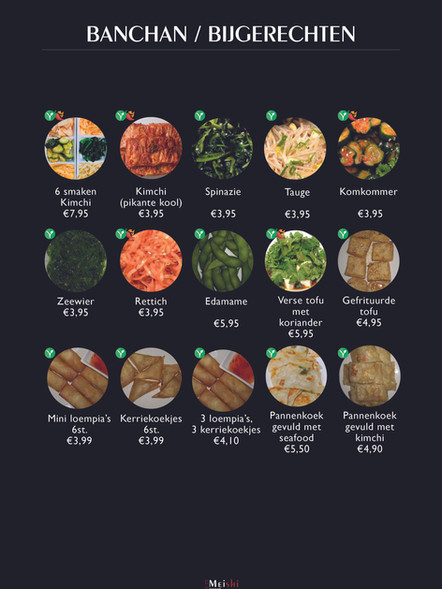 Restaurant Meishi | Koreaanse BBQ Utrecht | vegetarisch, vis en vlees menu