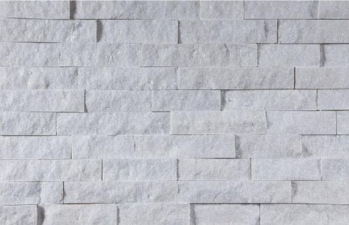 Decor Stone Snow White Stacked Stone 600x150x25mm Panels | Pavers Plus