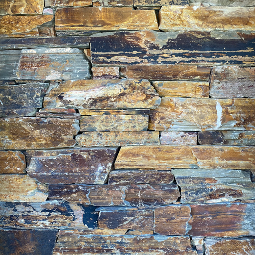Rustic Bronze Natural Stone Wall Cladding 20-30mm | Pavers Plus