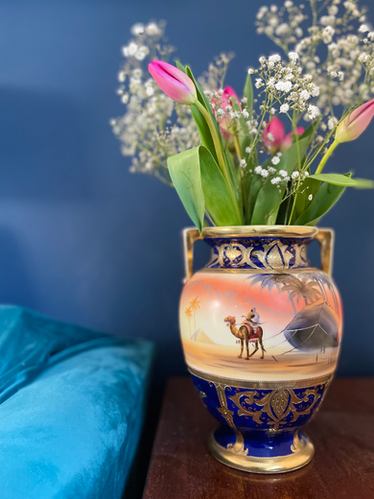 Large 1920s Noritake Camel Desert Vase | Queens of Green