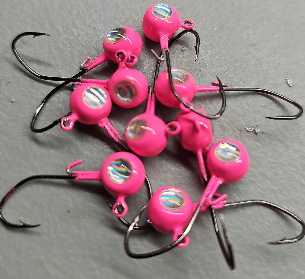 Jig Heads Painted w/ wire keeper | Elite Crappie Jigs