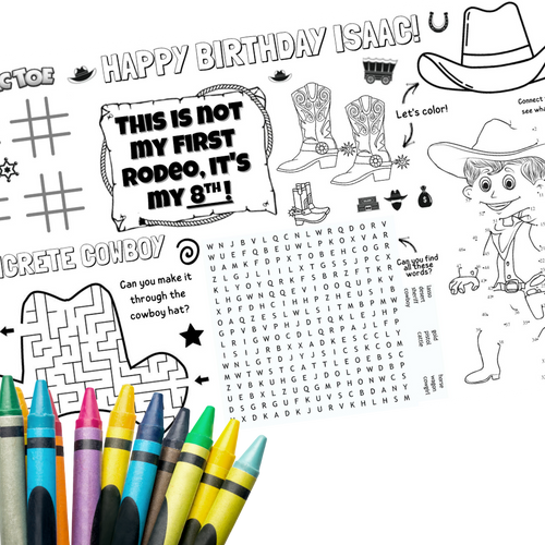 Cowboy Printable Activity Sheet | DesignbyShar