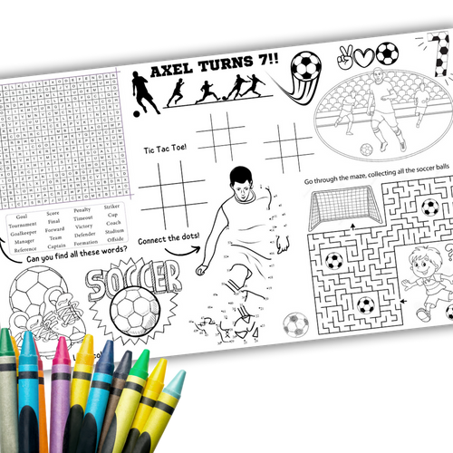 Soccer Activity Sheet | DesignbyShar
